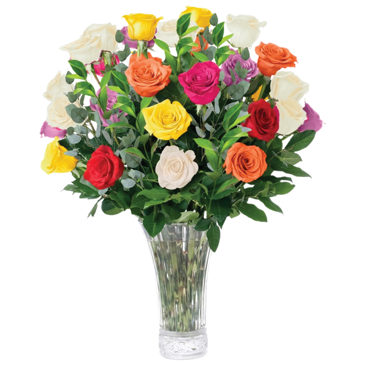 Bouquet of assorted roses – Aquarossa Farms