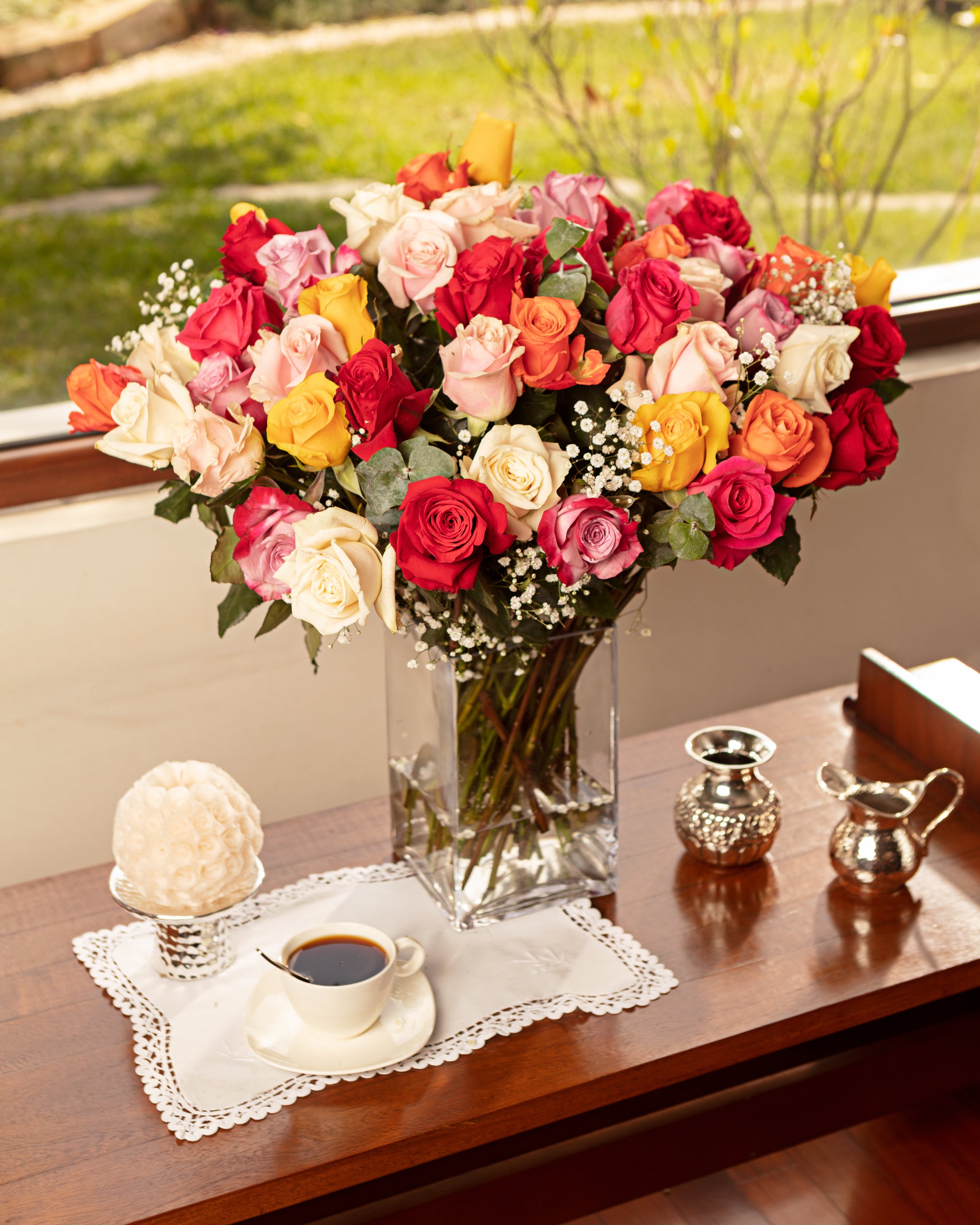 Bouquet of assorted roses – Aquarossa Farms