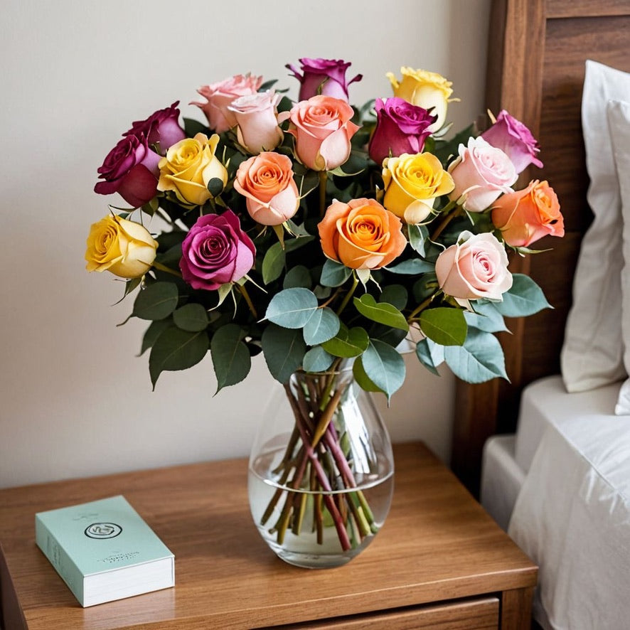Bouquet of assorted roses – Aquarossa Farms
